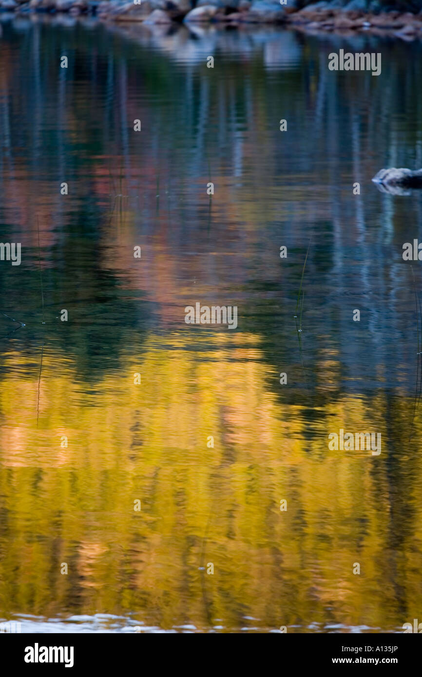 Brilliant Fall Color Reflection Stock Photo - Alamy