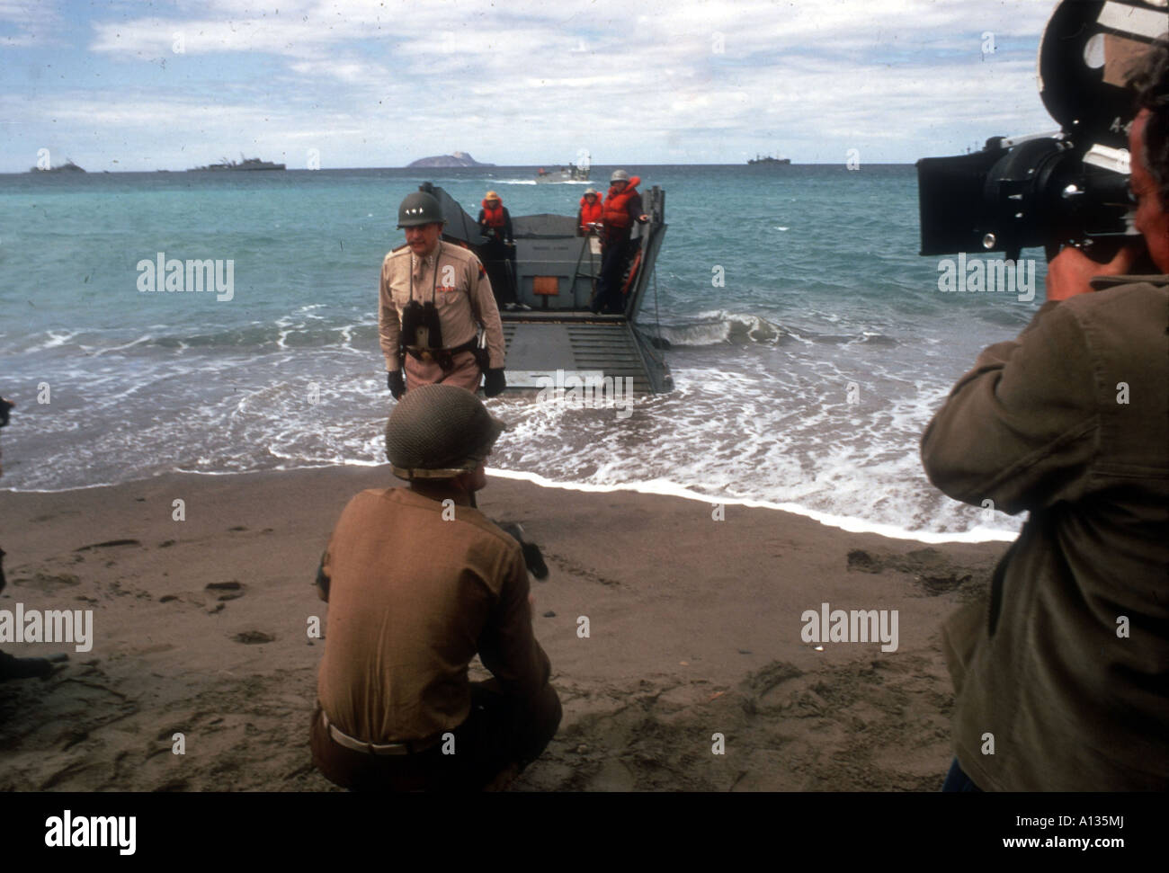 Patton 1970 Franklin J Schaffner George C Scott Shooting Picture Stock ...