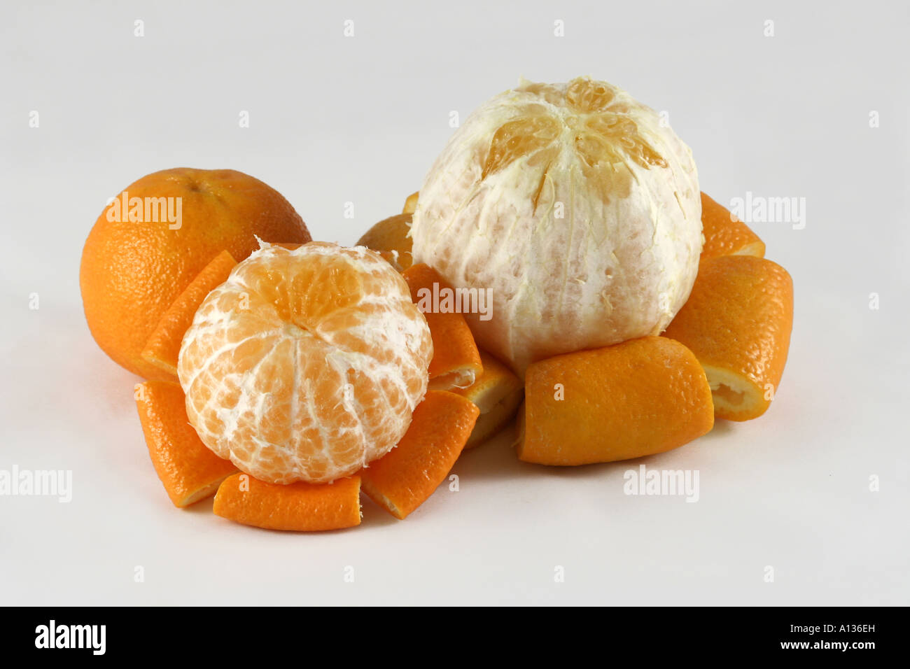 Tangerines and orange Stock Photo - Alamy
