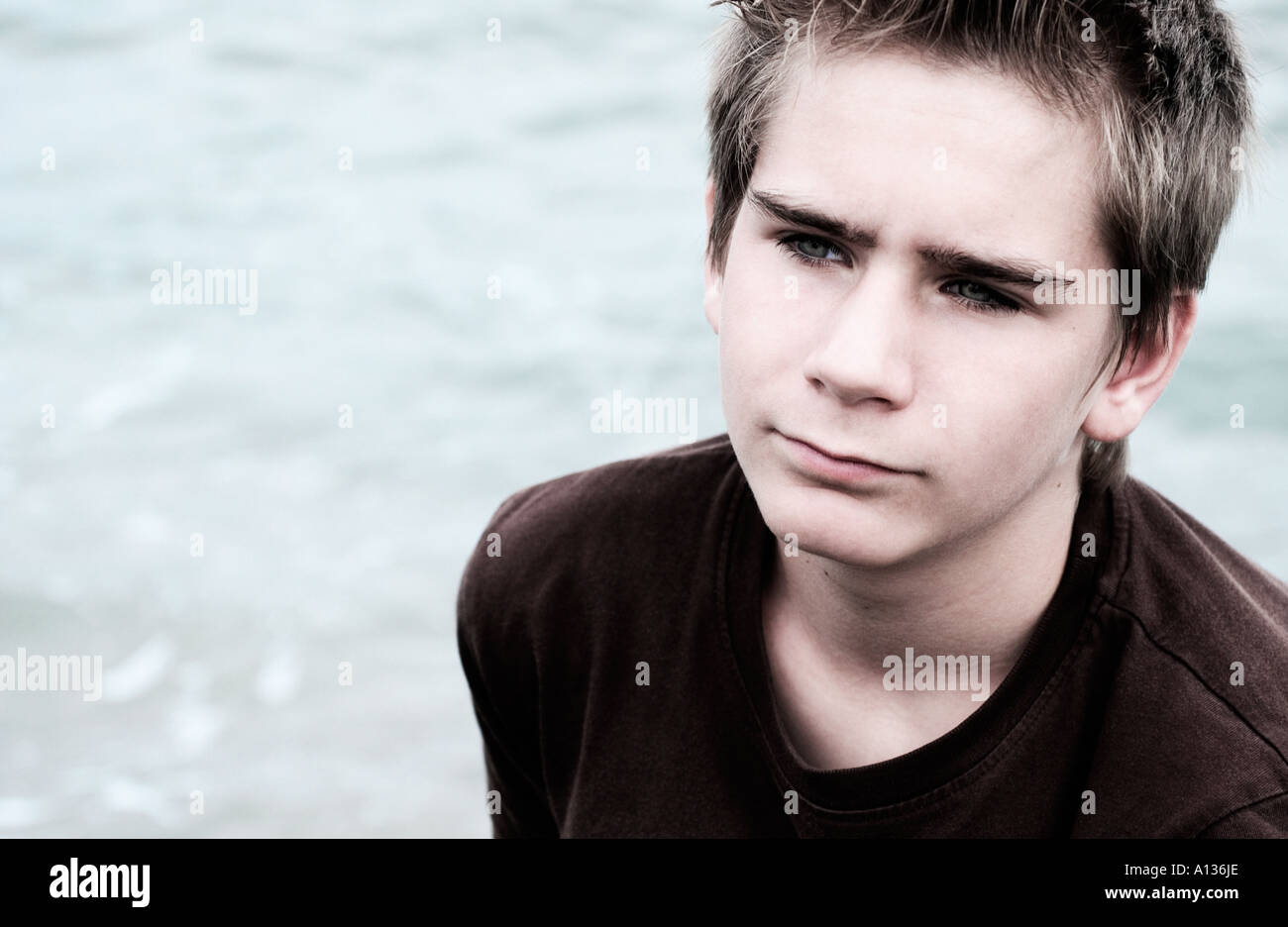 Portrait of a 13 year old boy Stock Photo - Alamy