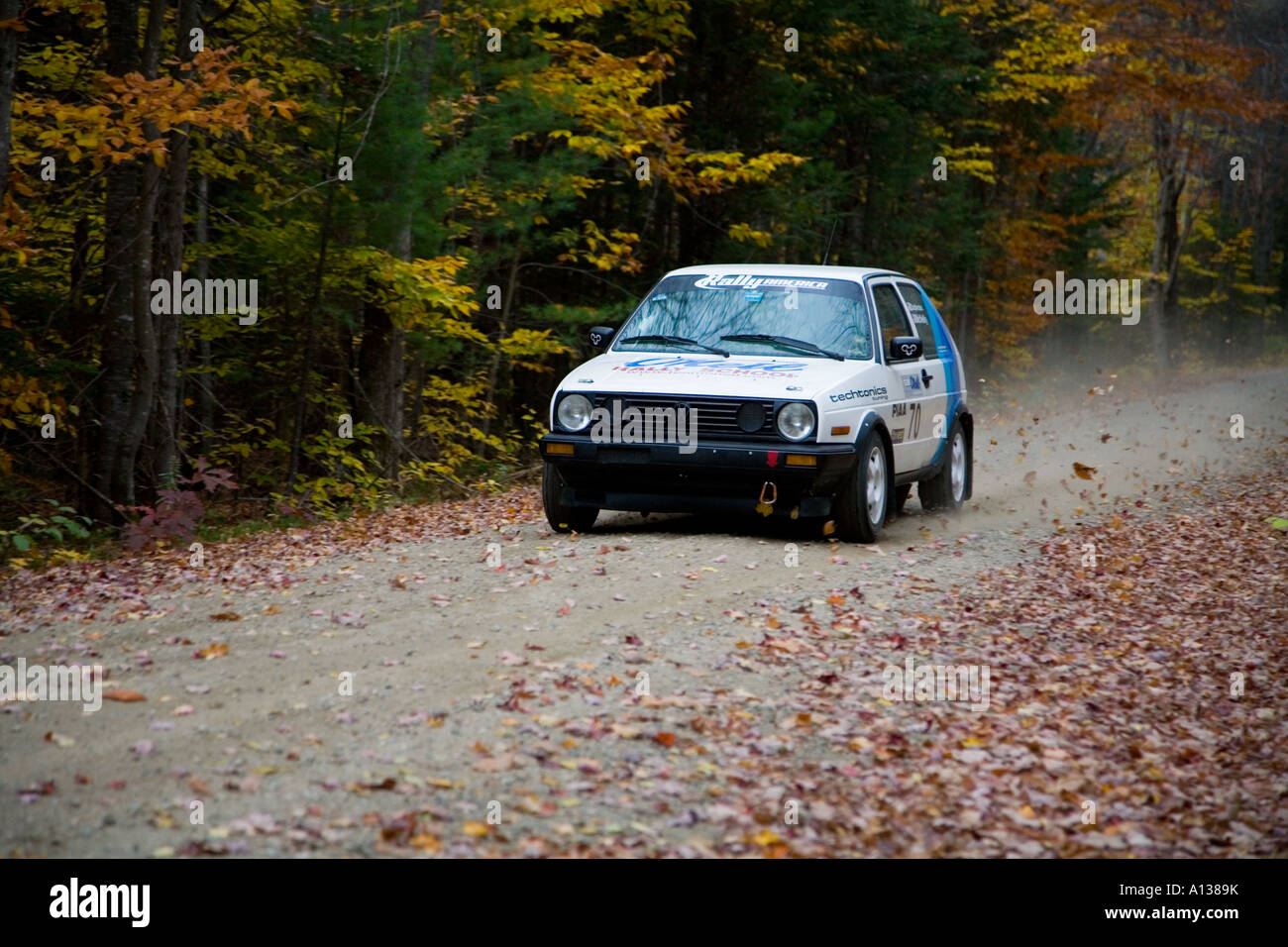 Rally Racing in Fall Stock Photo - Alamy