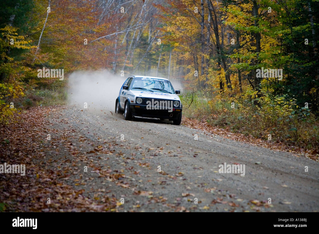 Rally Racing in Fall Stock Photo - Alamy