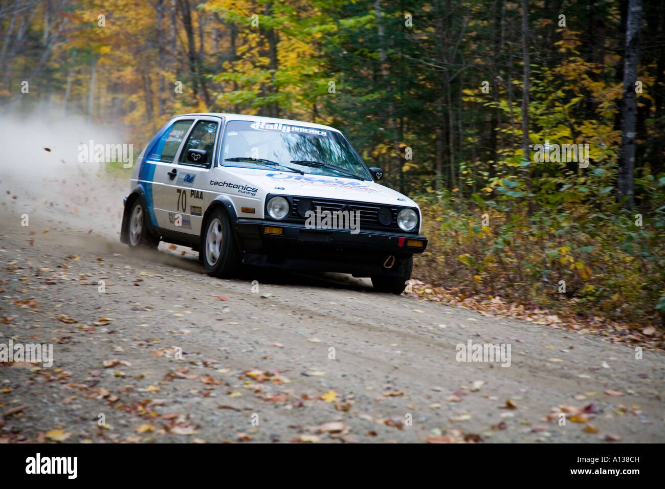 Rally Racing in Fall Stock Photo - Alamy