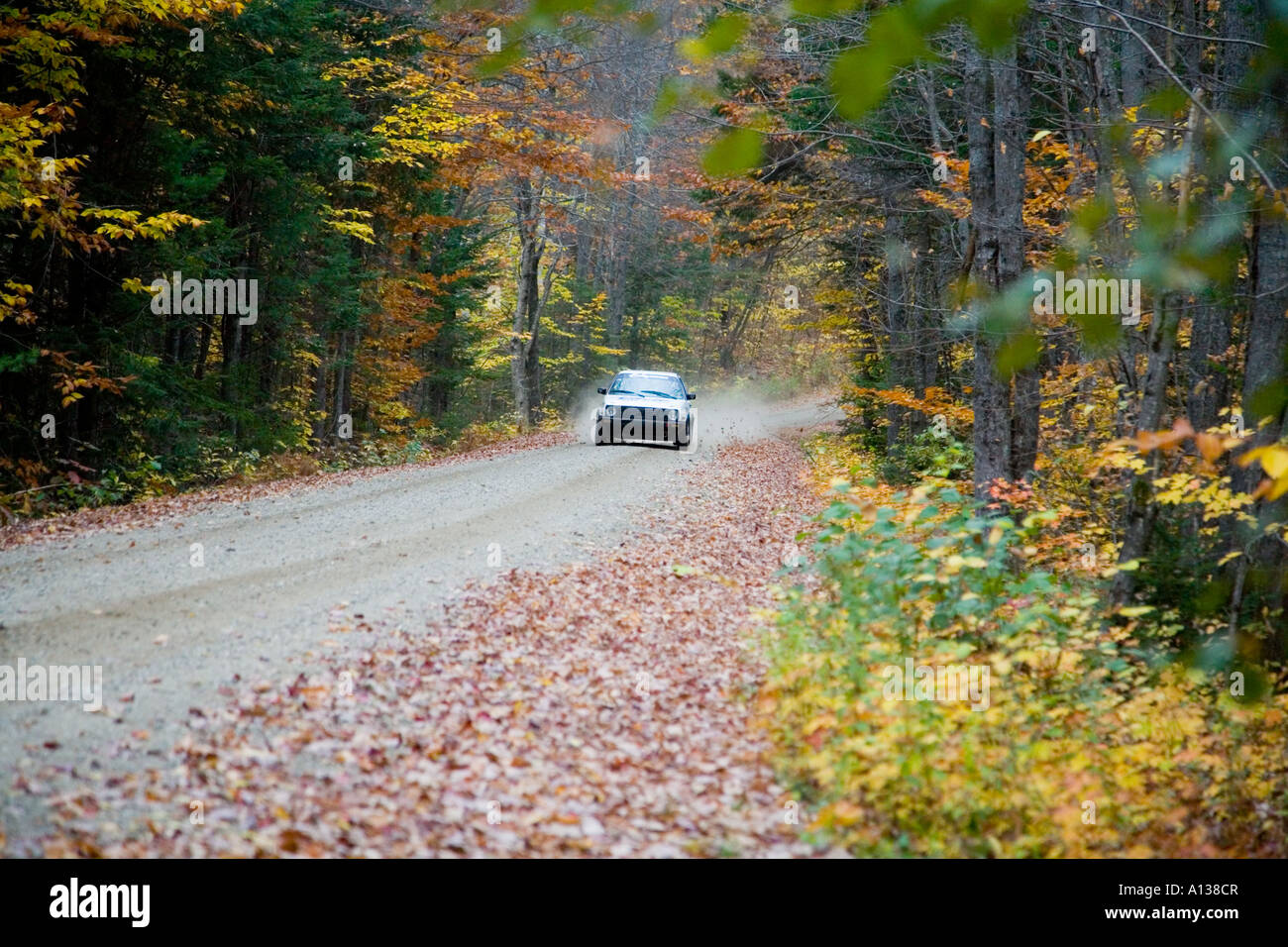 Rally Racing in Fall Stock Photo - Alamy