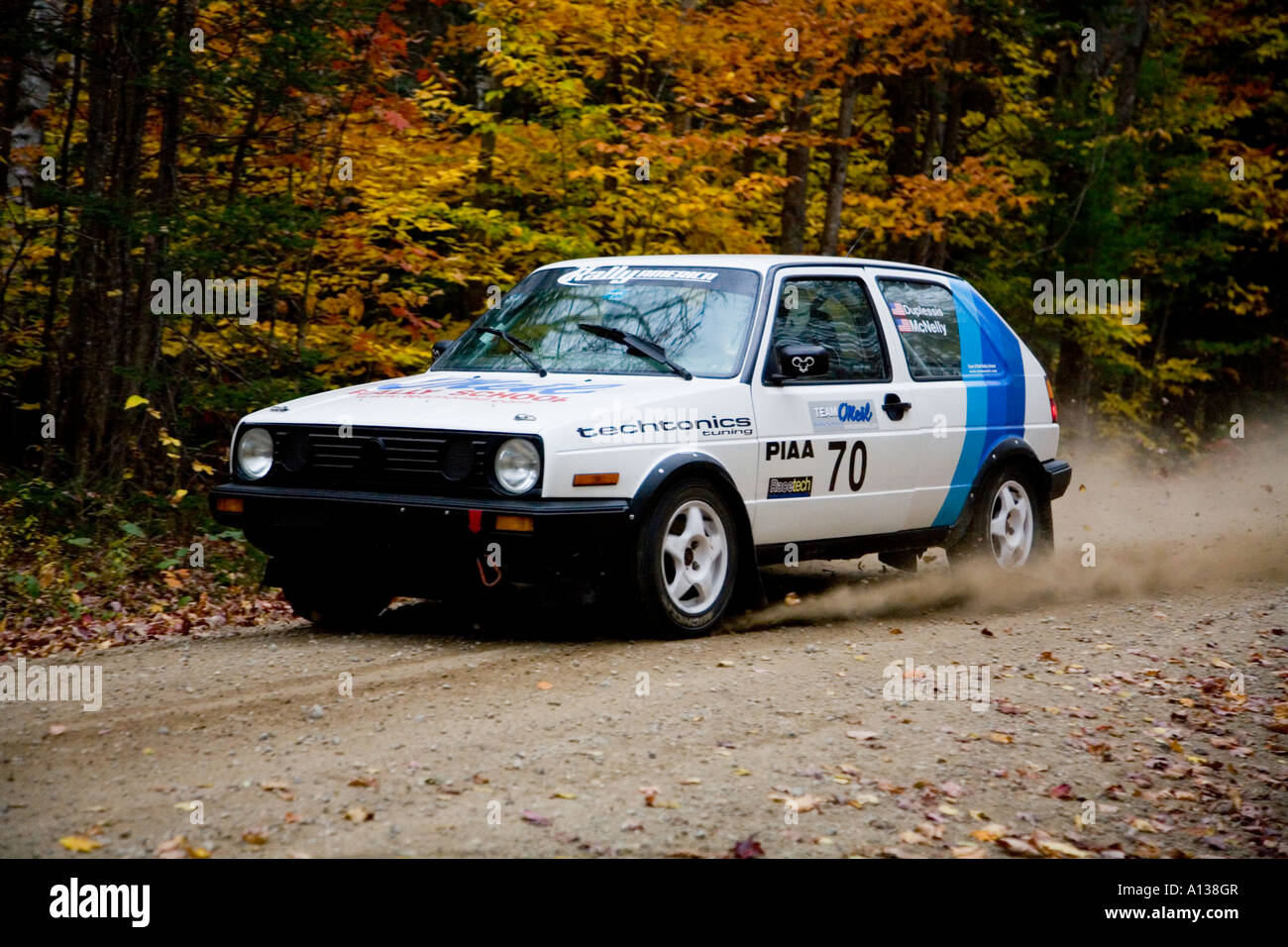 Rally Racing in Fall Stock Photo - Alamy