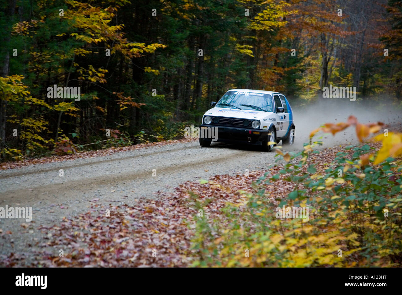 Rally Racing in Fall Stock Photo - Alamy