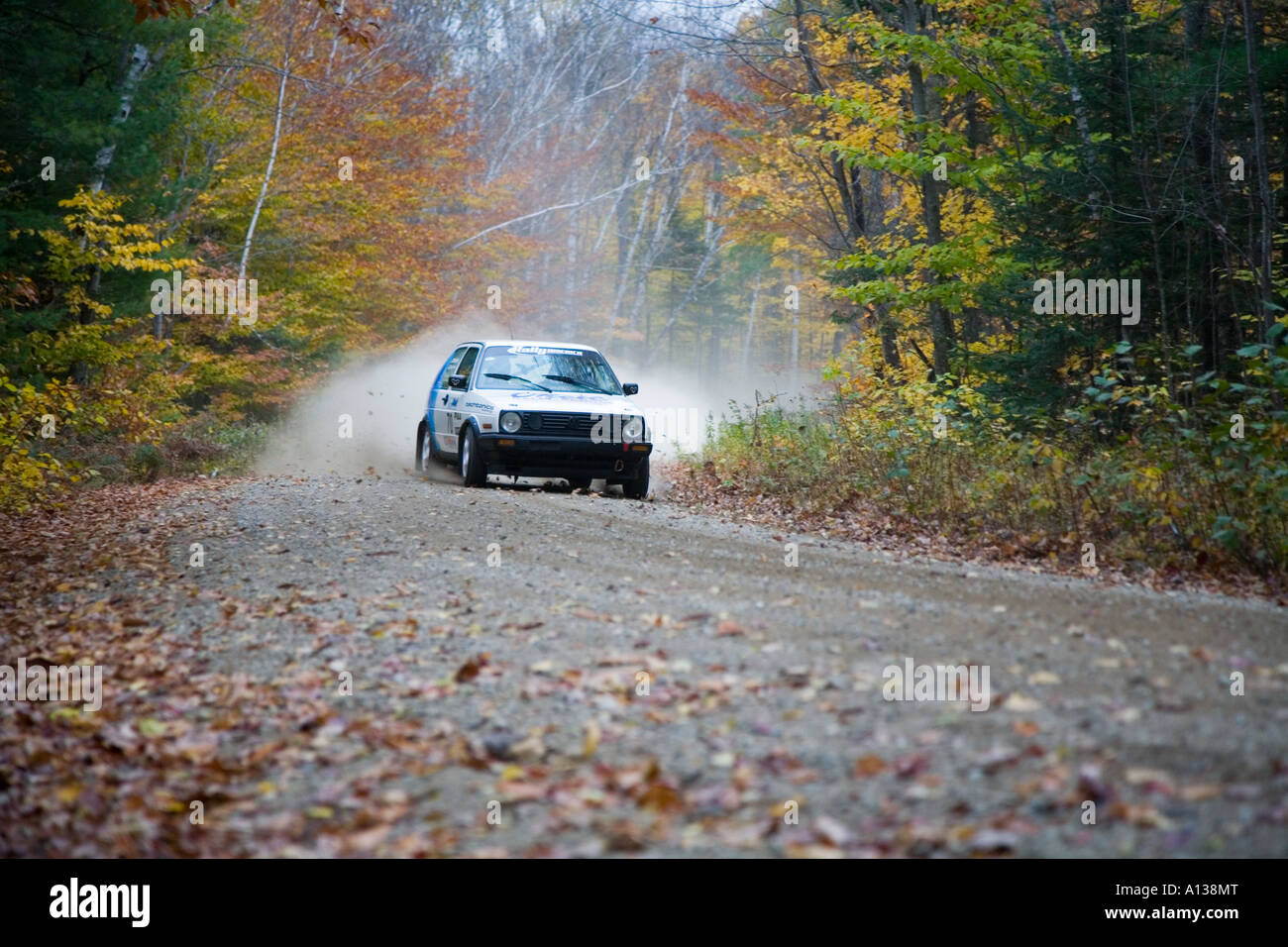 Rally Racing in Fall Stock Photo - Alamy