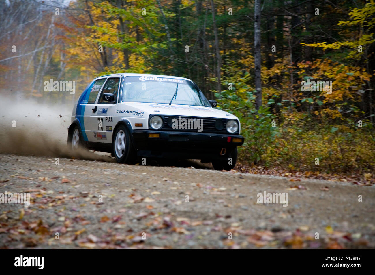 Rally Racing in Fall Stock Photo - Alamy