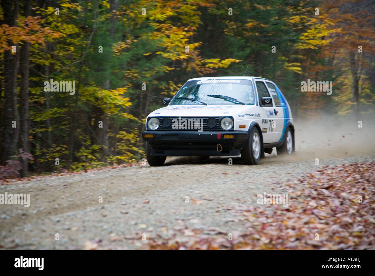 Rally Racing in Fall Stock Photo - Alamy