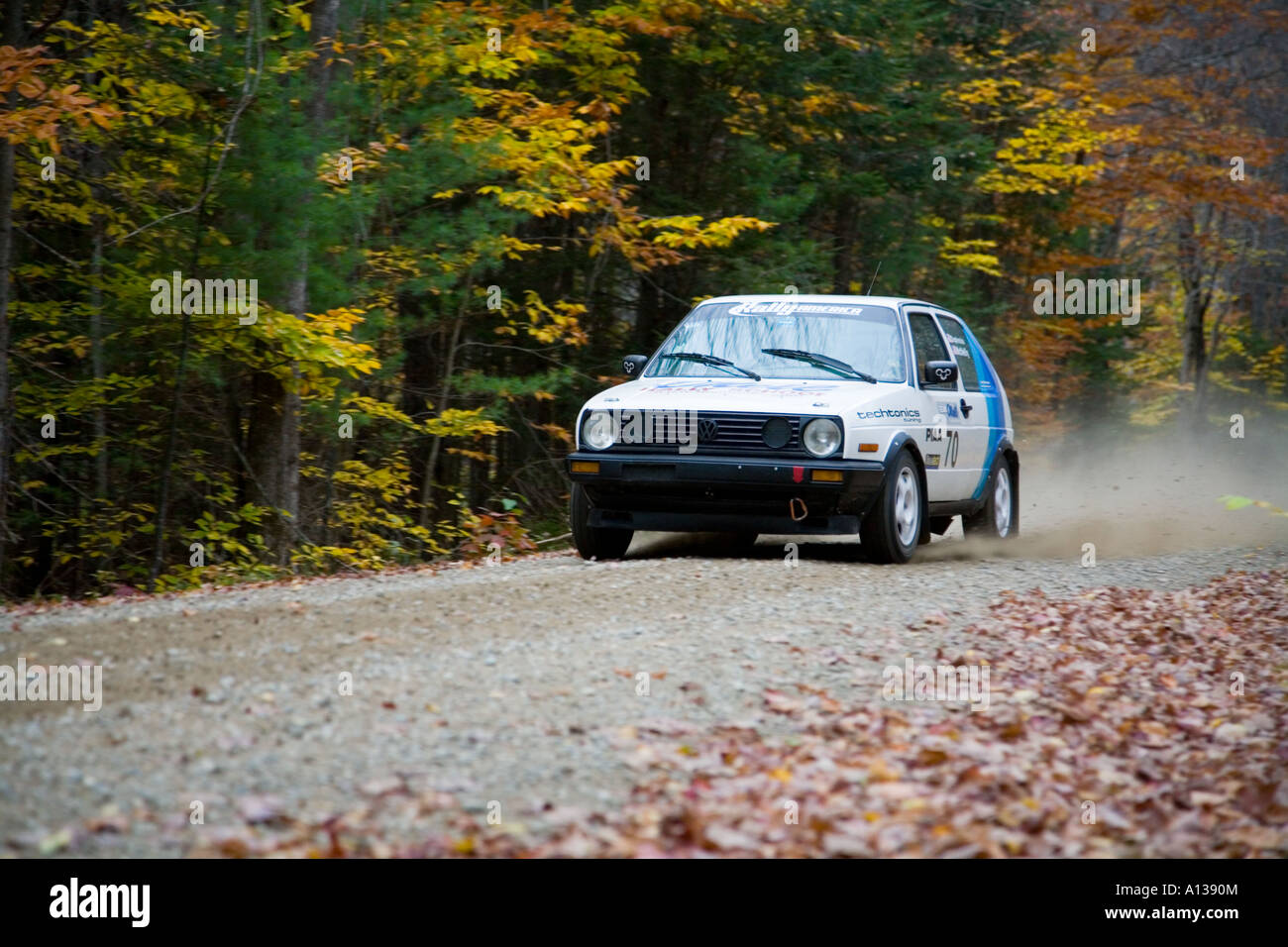 Rally Racing in Fall Stock Photo - Alamy