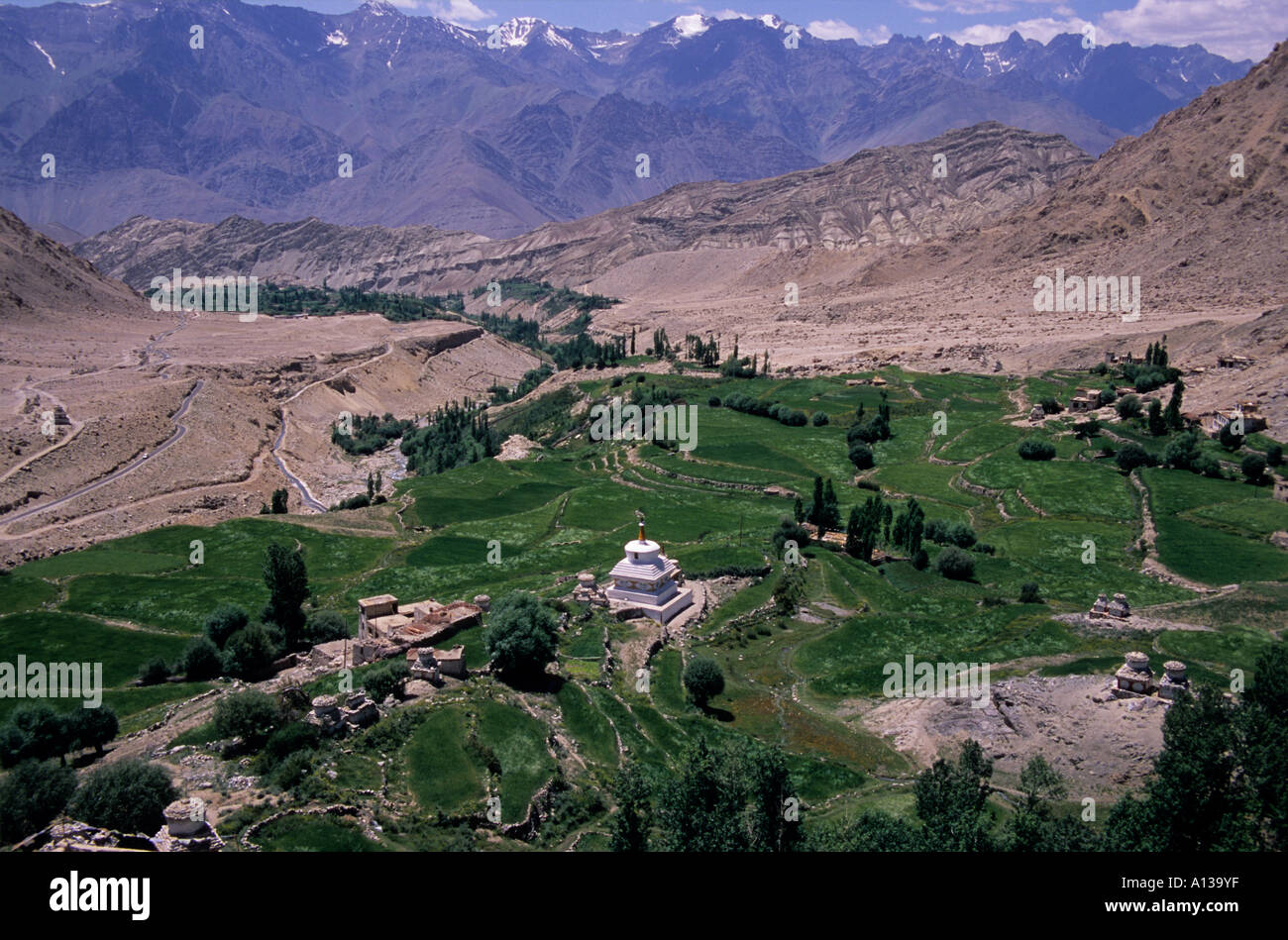 Gompas in the Ladakh valley, India Stock Photo - Alamy