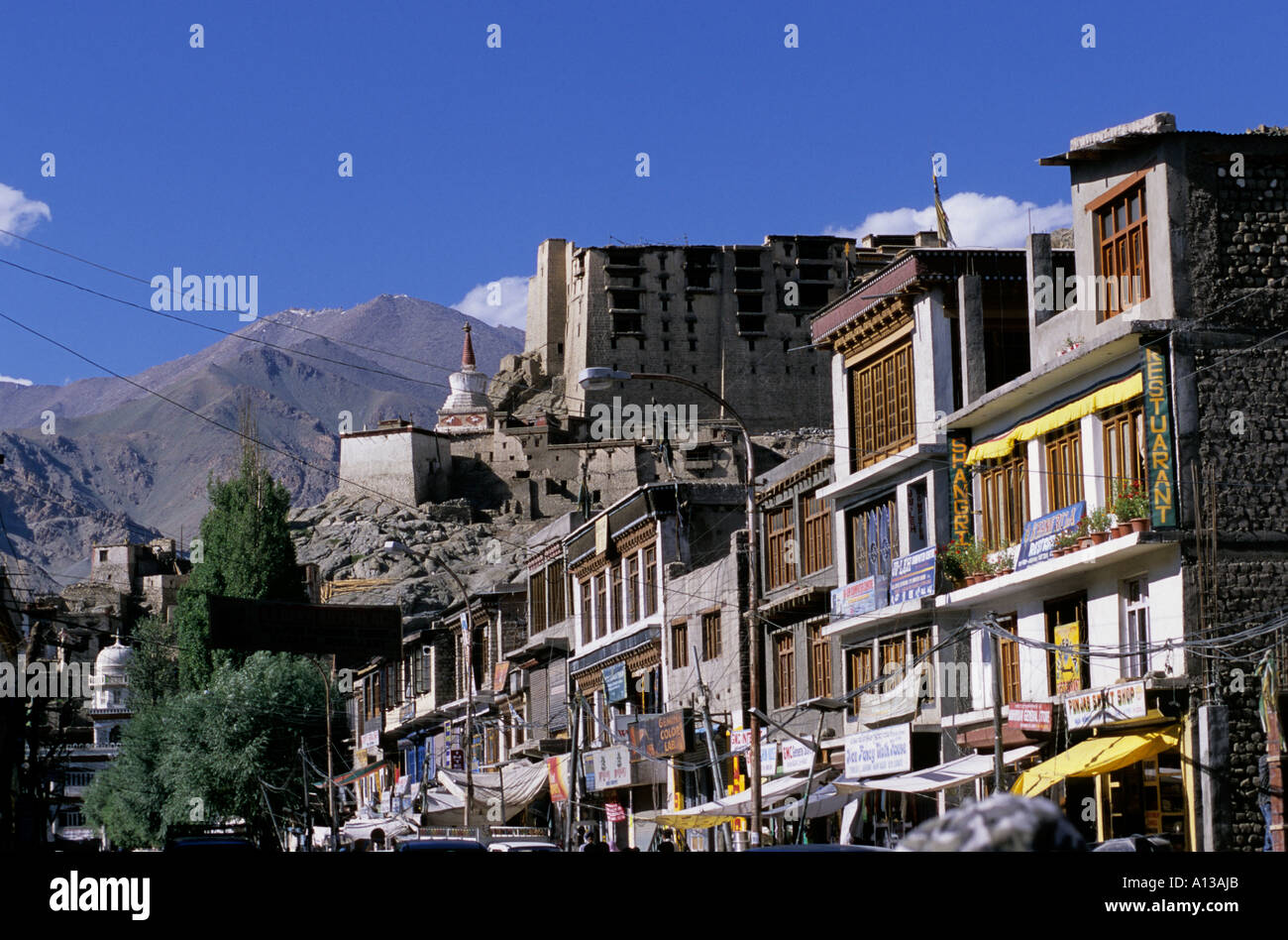 A vista of Leh streets, Ladakh, India Stock Photo - Alamy