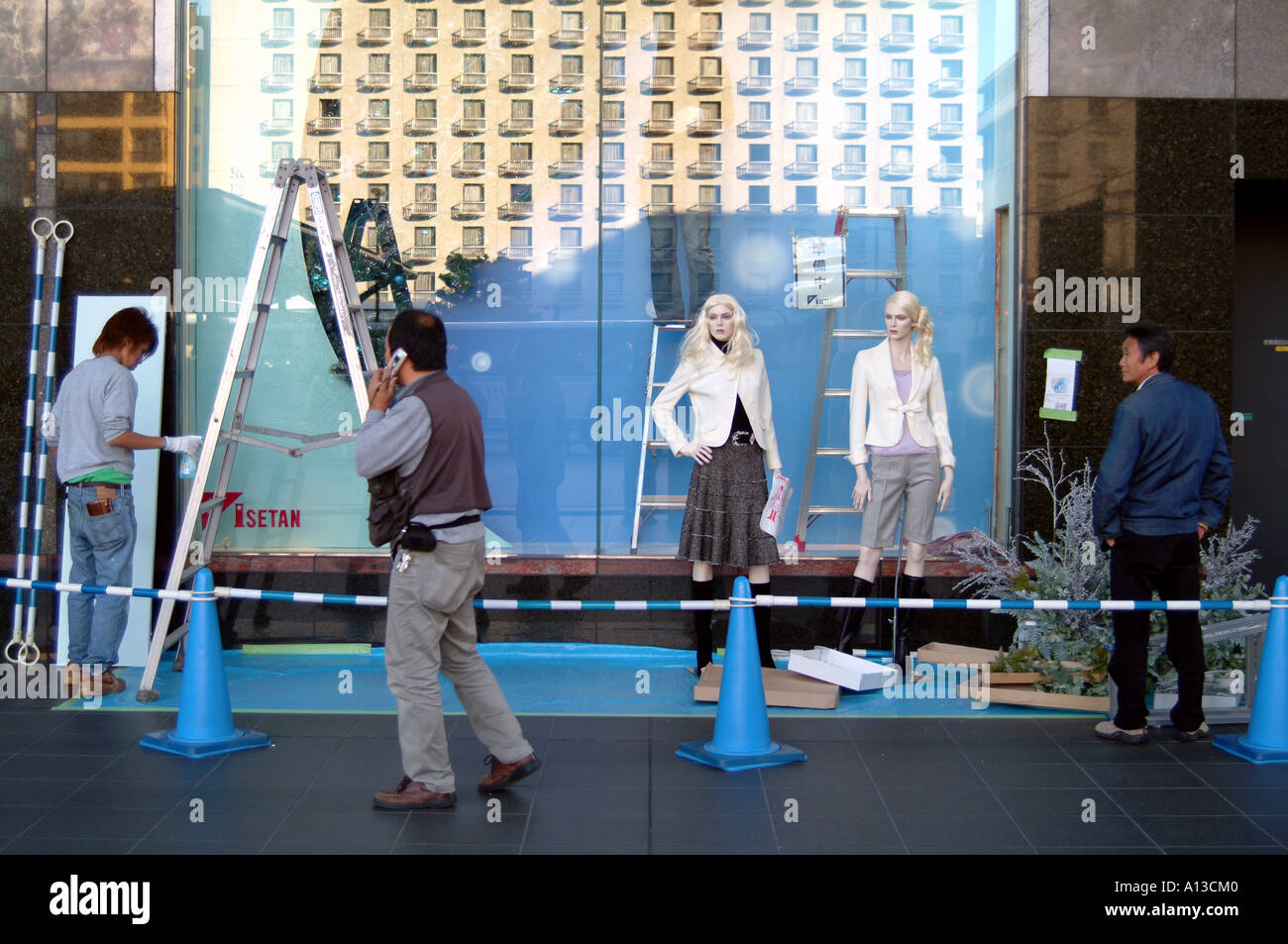 Window dressing at Isetan store Kyoto Japan Stock Photo - Alamy