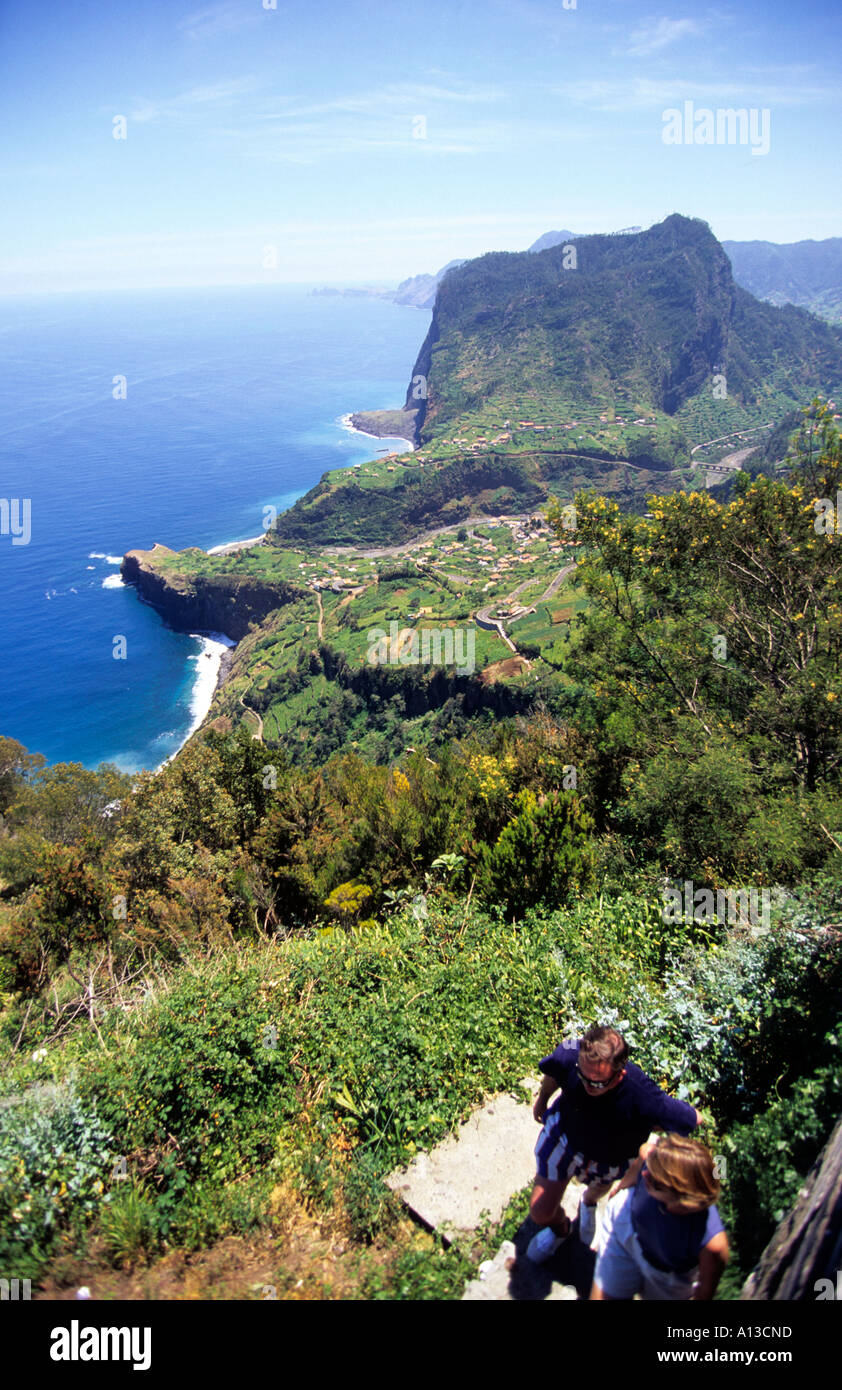 madeira view of north coast Stock Photo - Alamy