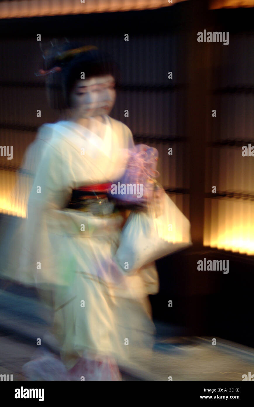 Geisha image in Gion Kyoto Japan Stock Photo - Alamy