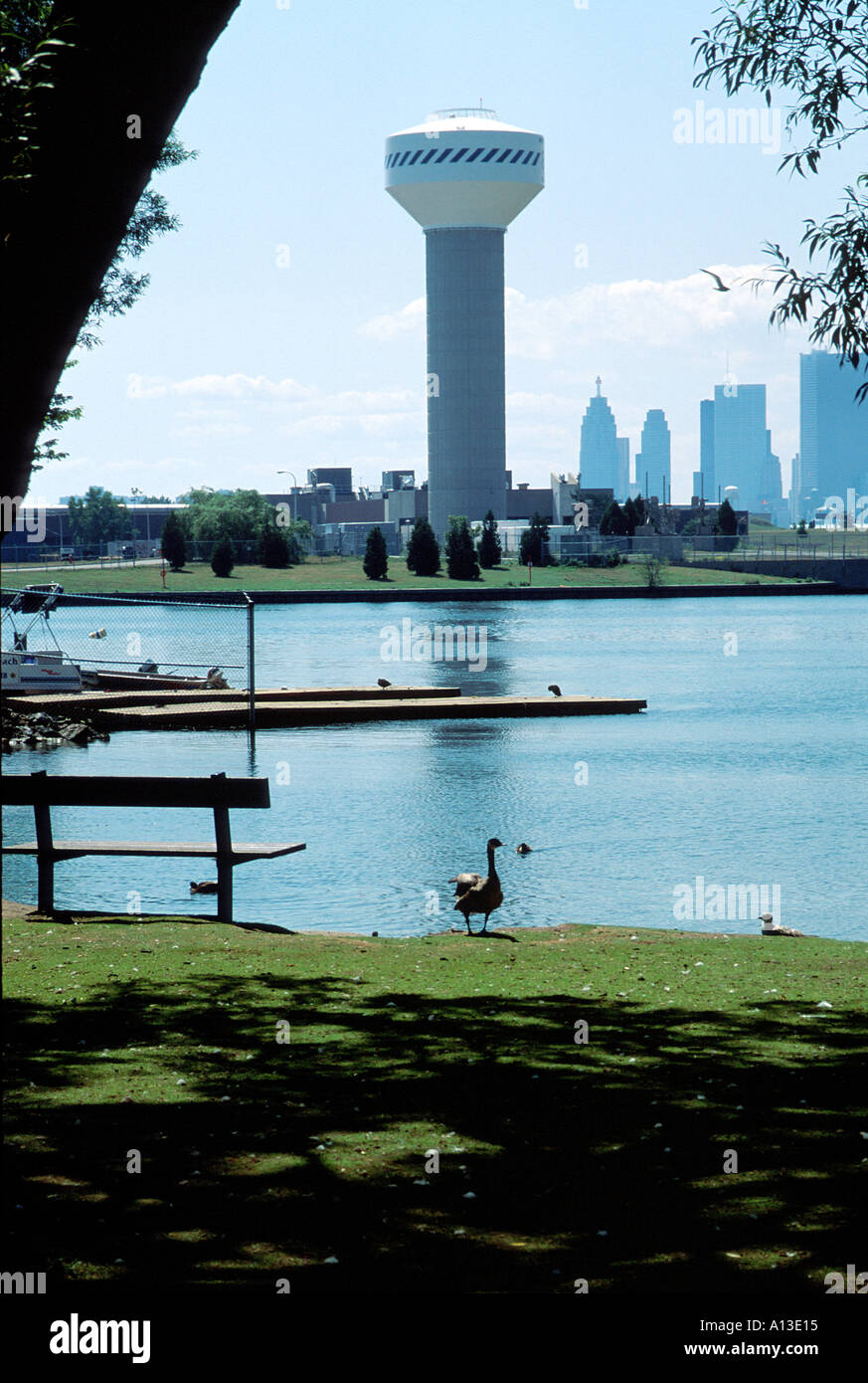Water tower from Toronto Island Stock Photo - Alamy