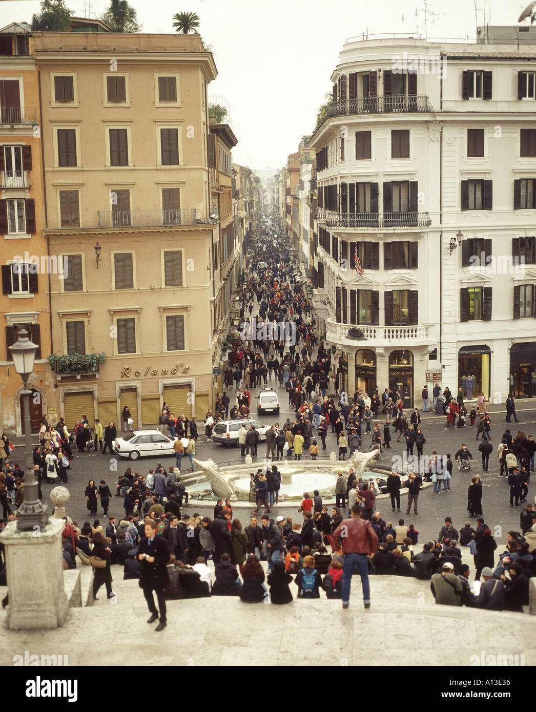 Rome Via Condotti Stock Photo - Alamy