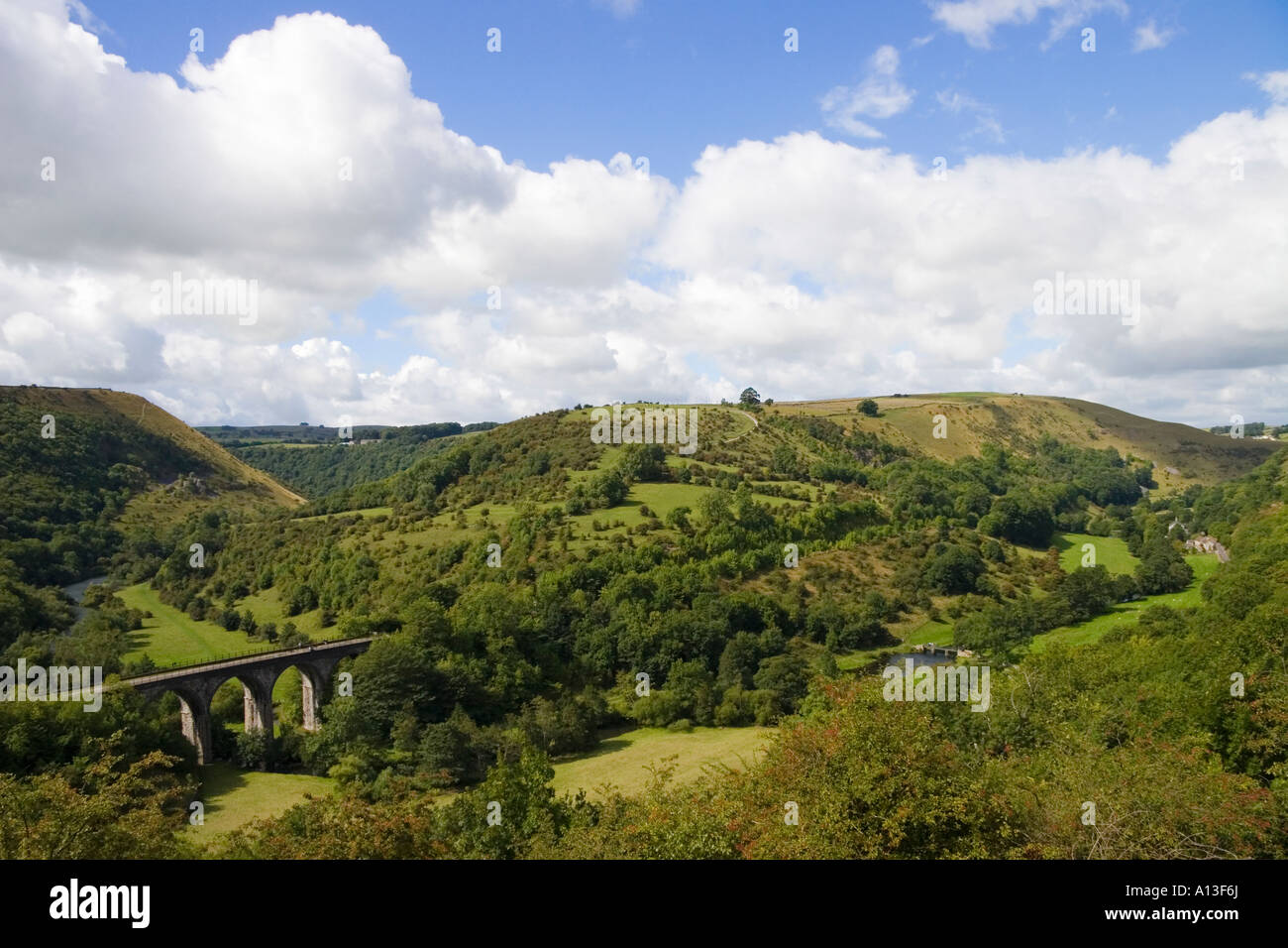 Monsal Viaduct from Monsal Head, Monsal Dale, Peak District National ...