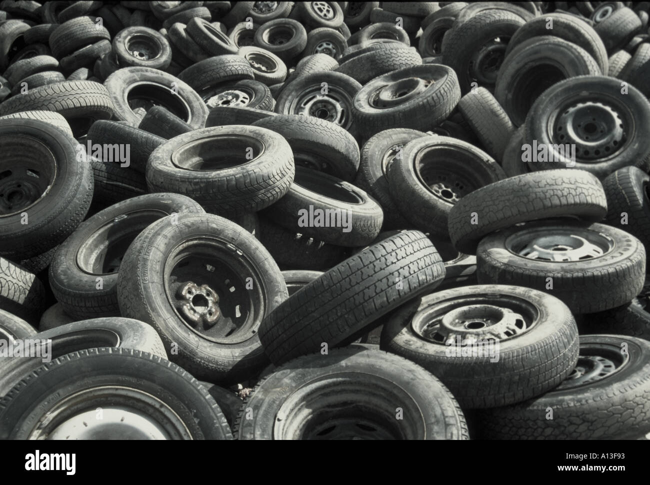 tyres scrap dump Stock Photo - Alamy