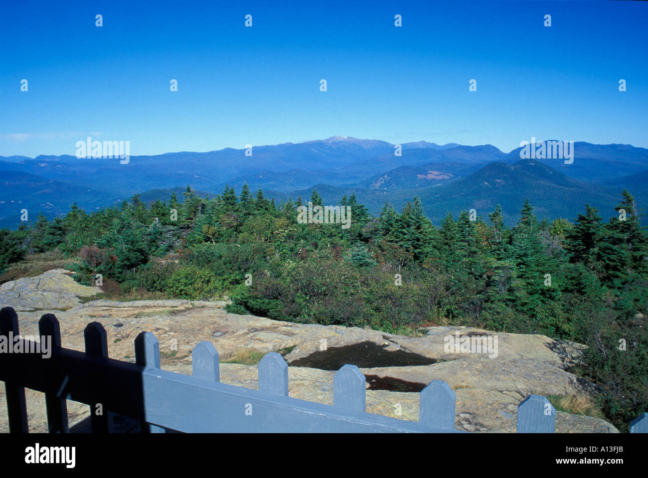 Kearsarge North View of Mt Washington from inside the fire tower White ...