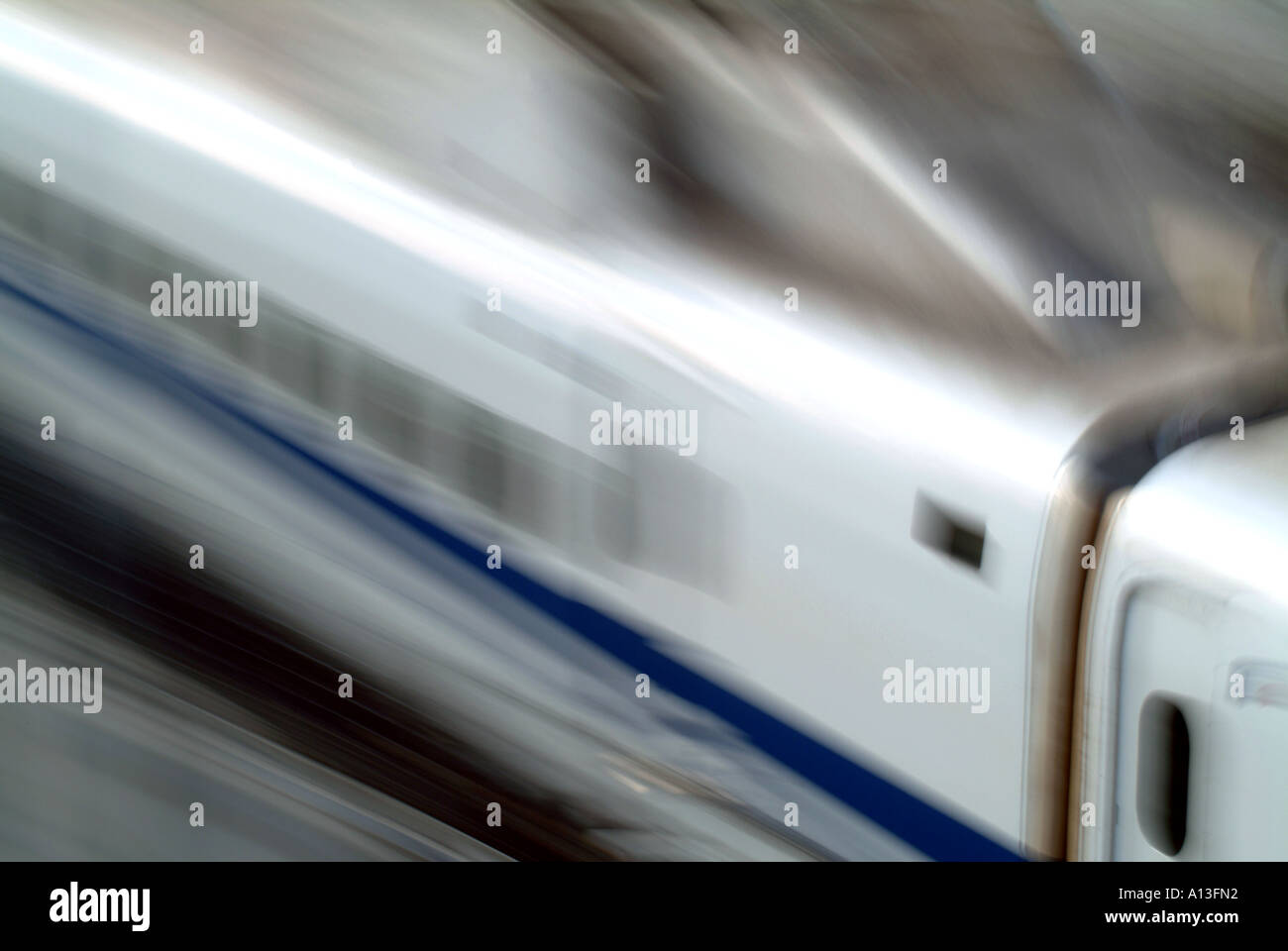 Shinkansen at speed image Kyoto Japan Stock Photo - Alamy