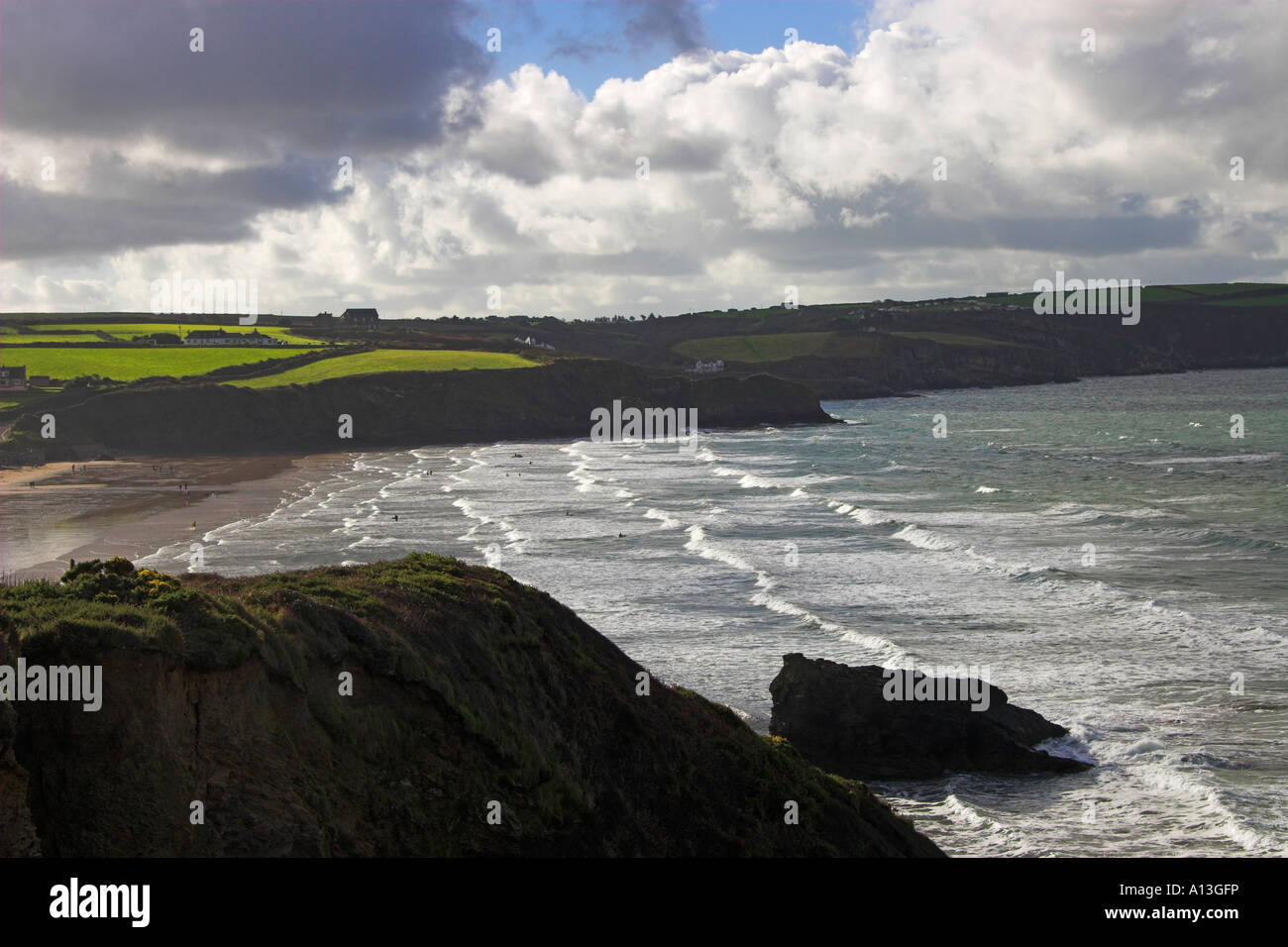 Broadhaven bay beach sea surf hi-res stock photography and images - Alamy