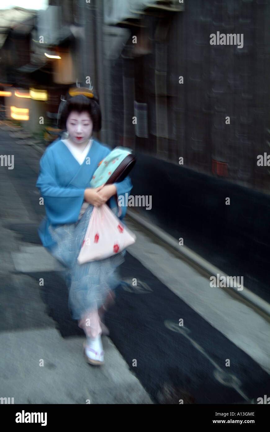 Geisha in Gion Kyoto Japan Stock Photo - Alamy