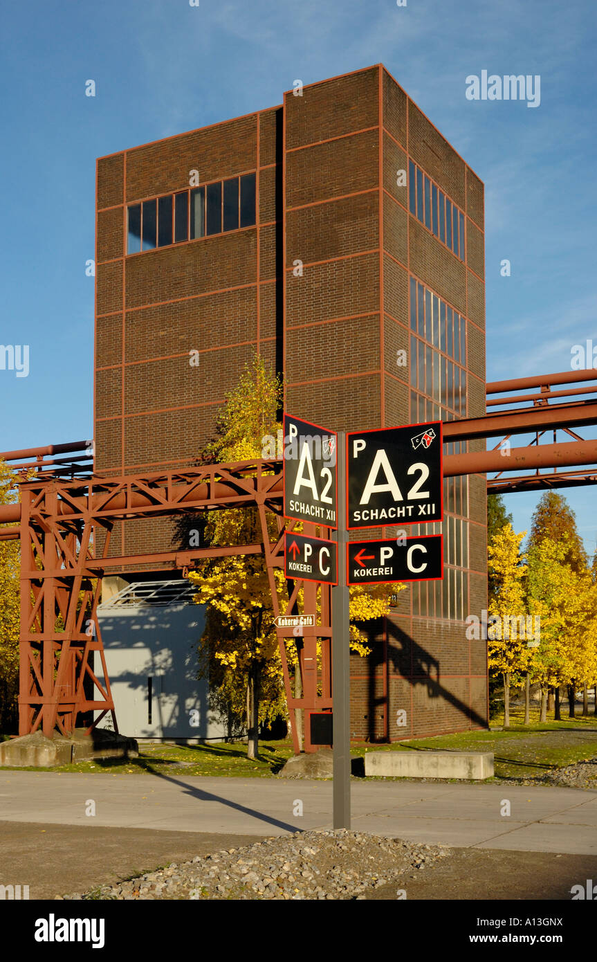 Unesco Coal Mine Zollverein, Pit XII, Essen, Germany. Former ash bunker ...