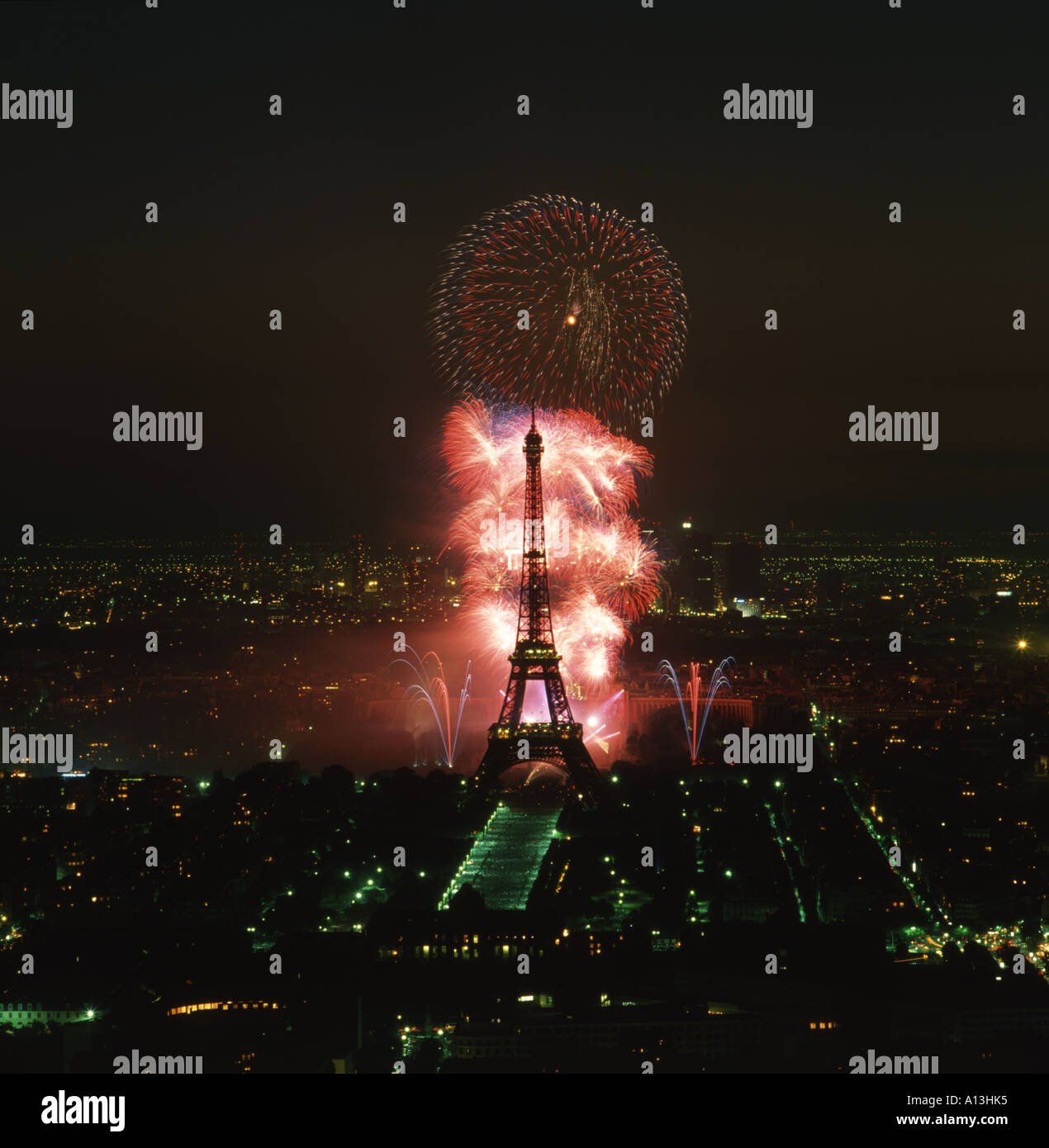Fireworks, Eiffel Tower, Paris, France Stock Photo - Alamy