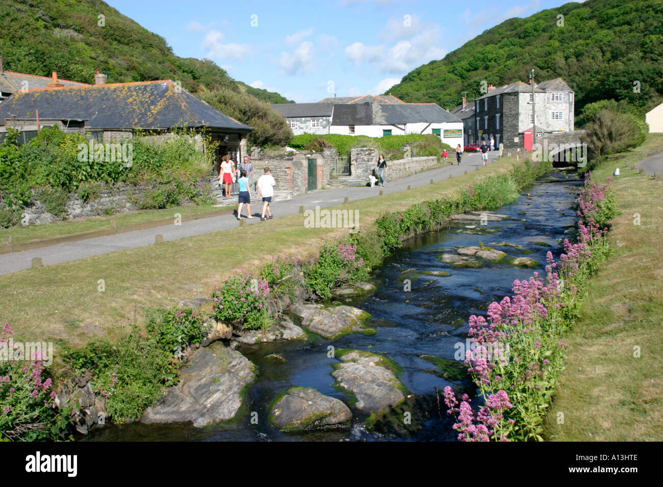 boscastle village stream to harbour summer the year before the major ...