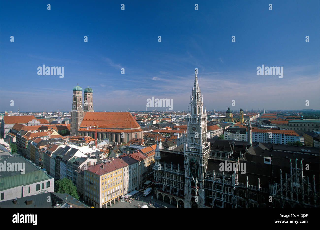 Church of Our Lady Marienplatz Muenchen Munich Bavaria Germany Stock ...