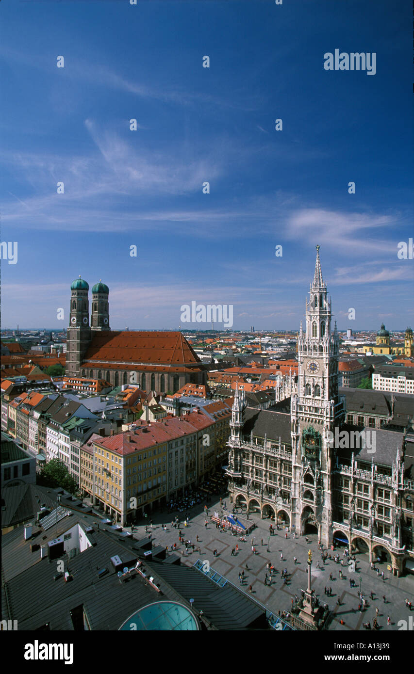 Church of Our Lady Marienplatz Muenchen Munich Bavaria Germany Stock ...