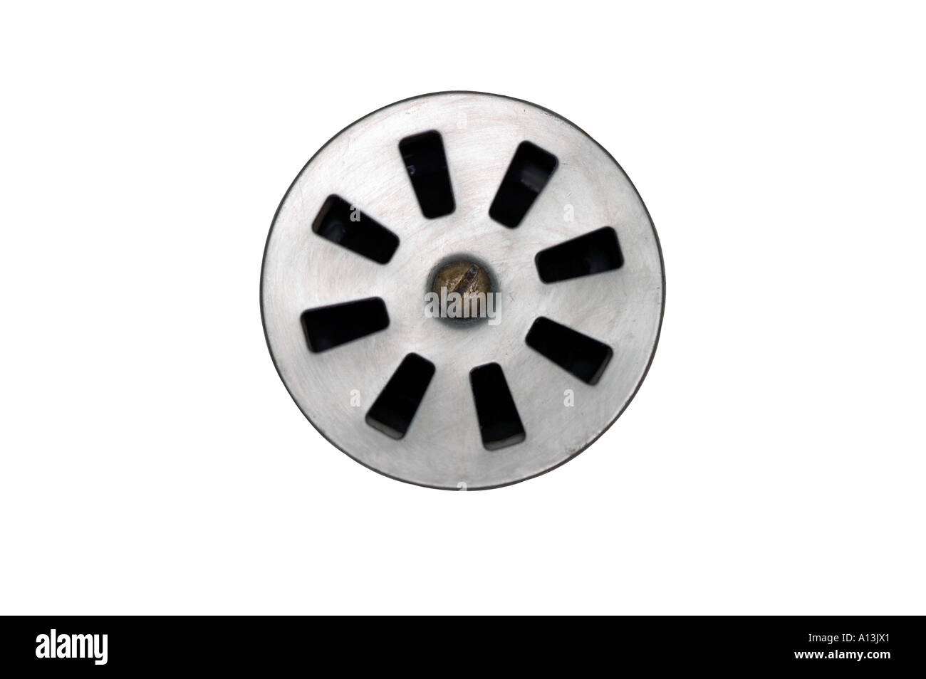 close up of a drain on white background Stock Photo - Alamy