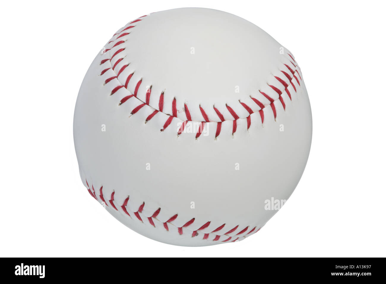 White softball with red stitching hi-res stock photography and images ...
