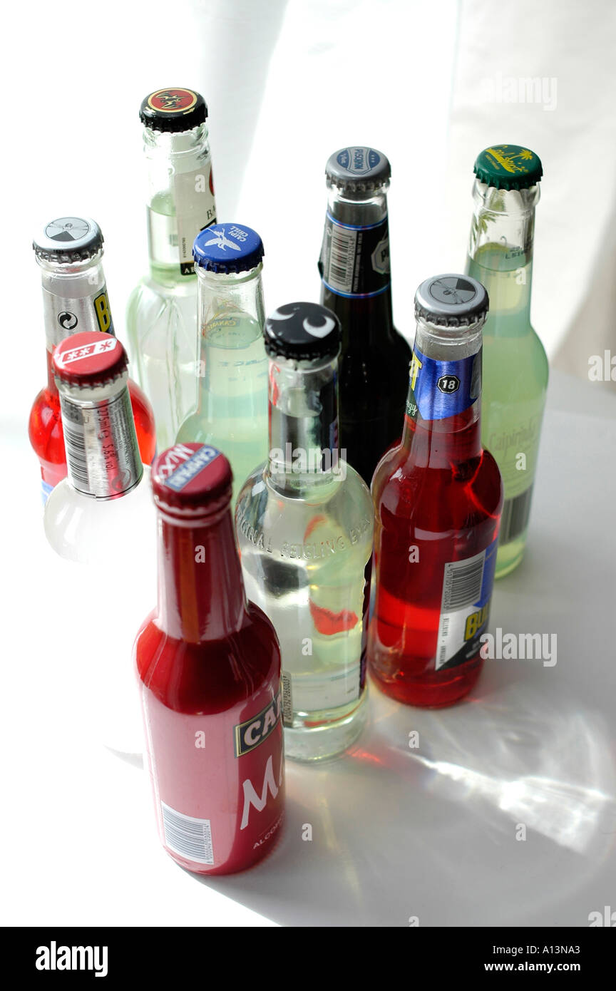 Bottles of alcopops drinks hi-res stock photography and images - Alamy