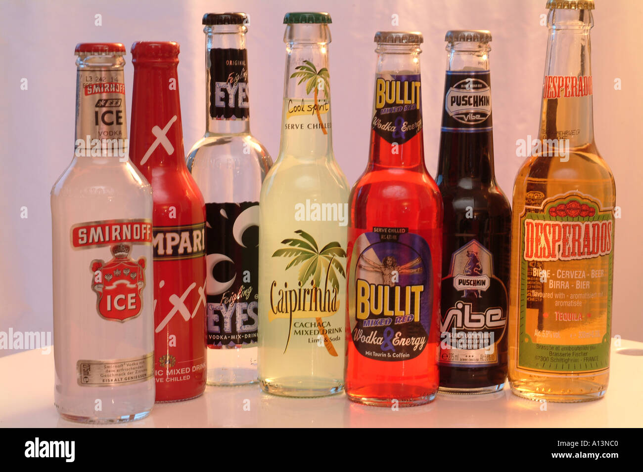 Bottles of alcopops drinks hi-res stock photography and images - Alamy