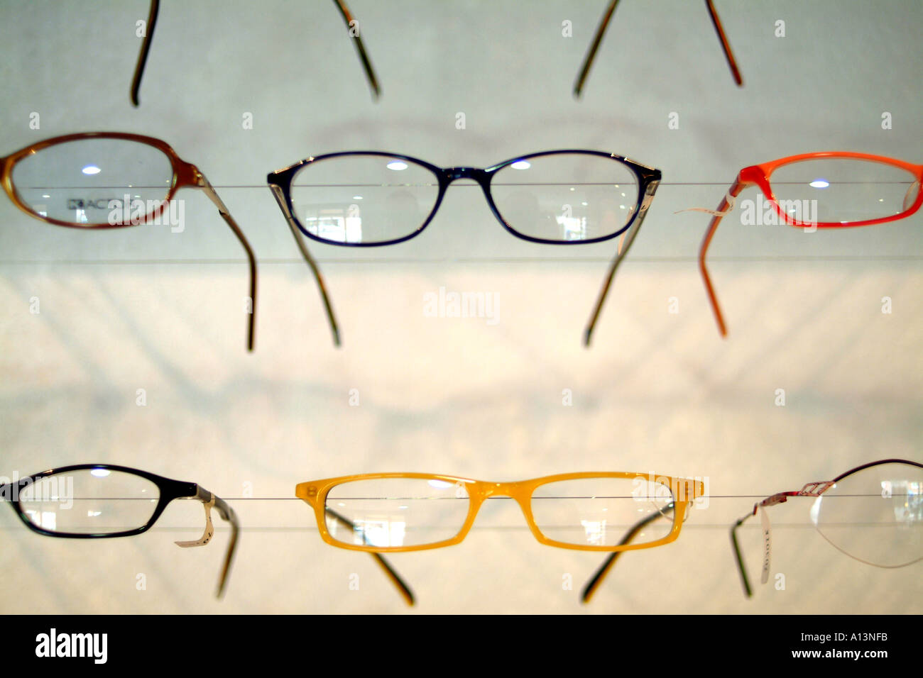 rows of glasses Stock Photo - Alamy