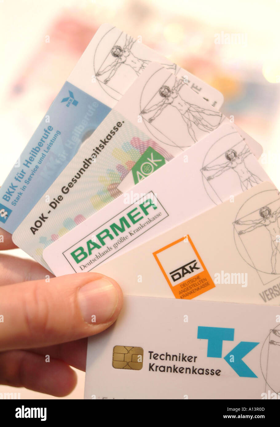 health insurance smart cards Stock Photo - Alamy