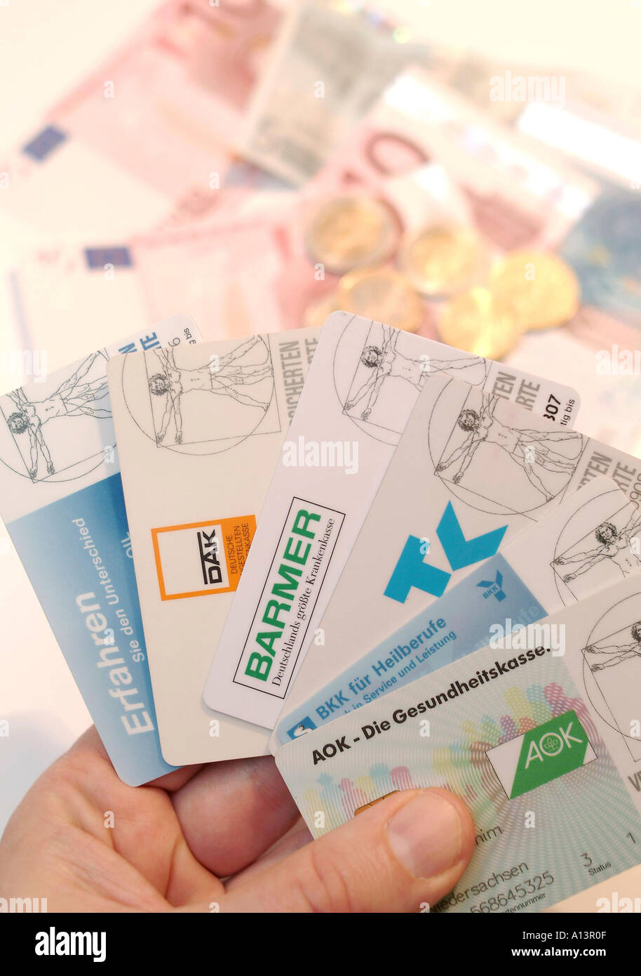 health insurance smart cards Stock Photo - Alamy