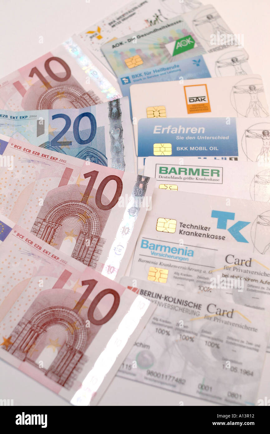 health insurance smart cards Stock Photo - Alamy