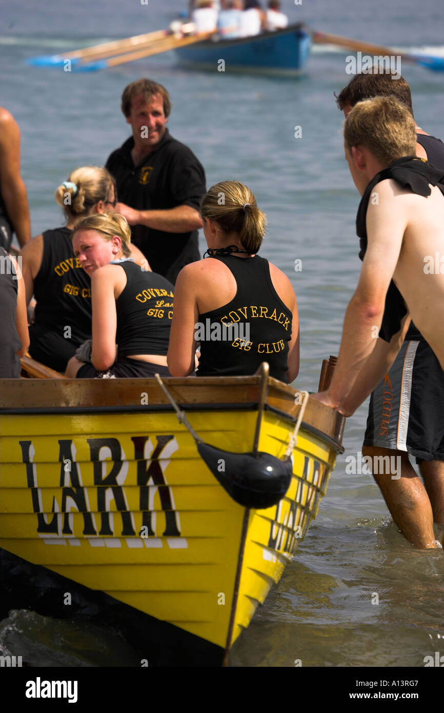 Cornish gig rowers hi-res stock photography and images - Alamy
