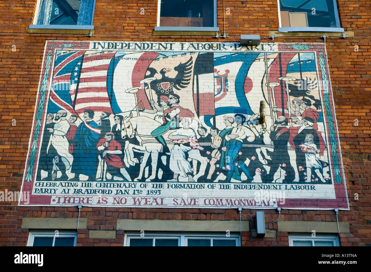 Mural commorating the foundation of the Independant Labour Party in ...