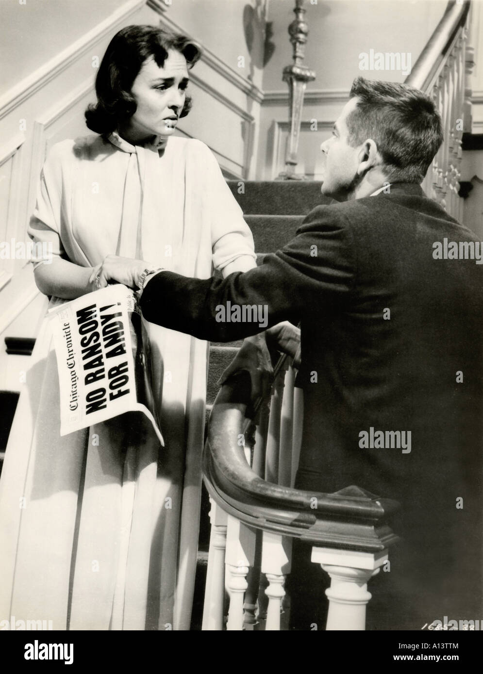 Ransom Year 1956 Director Alex Segal Glenn Ford Donna Reed Stock Photo ...