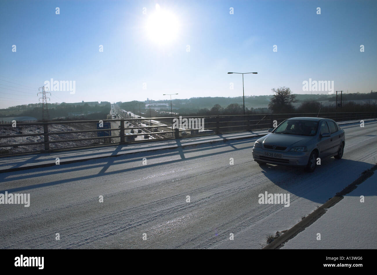 M1 Motorway, Hertfordshire, UK Stock Photo - Alamy