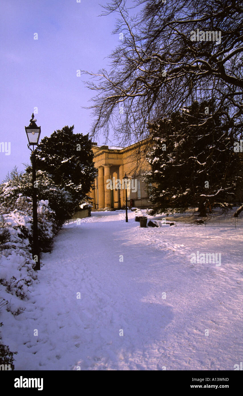 Yorkshire Museum in winter Museum Gardens snow scene York North ...