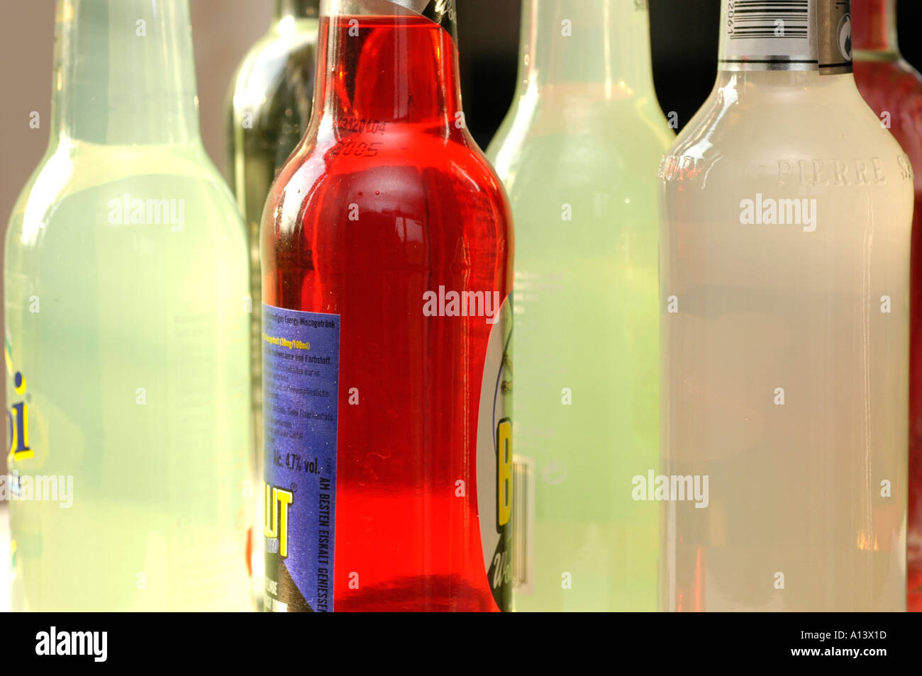 Bottles of alcopops drinks hi-res stock photography and images - Alamy