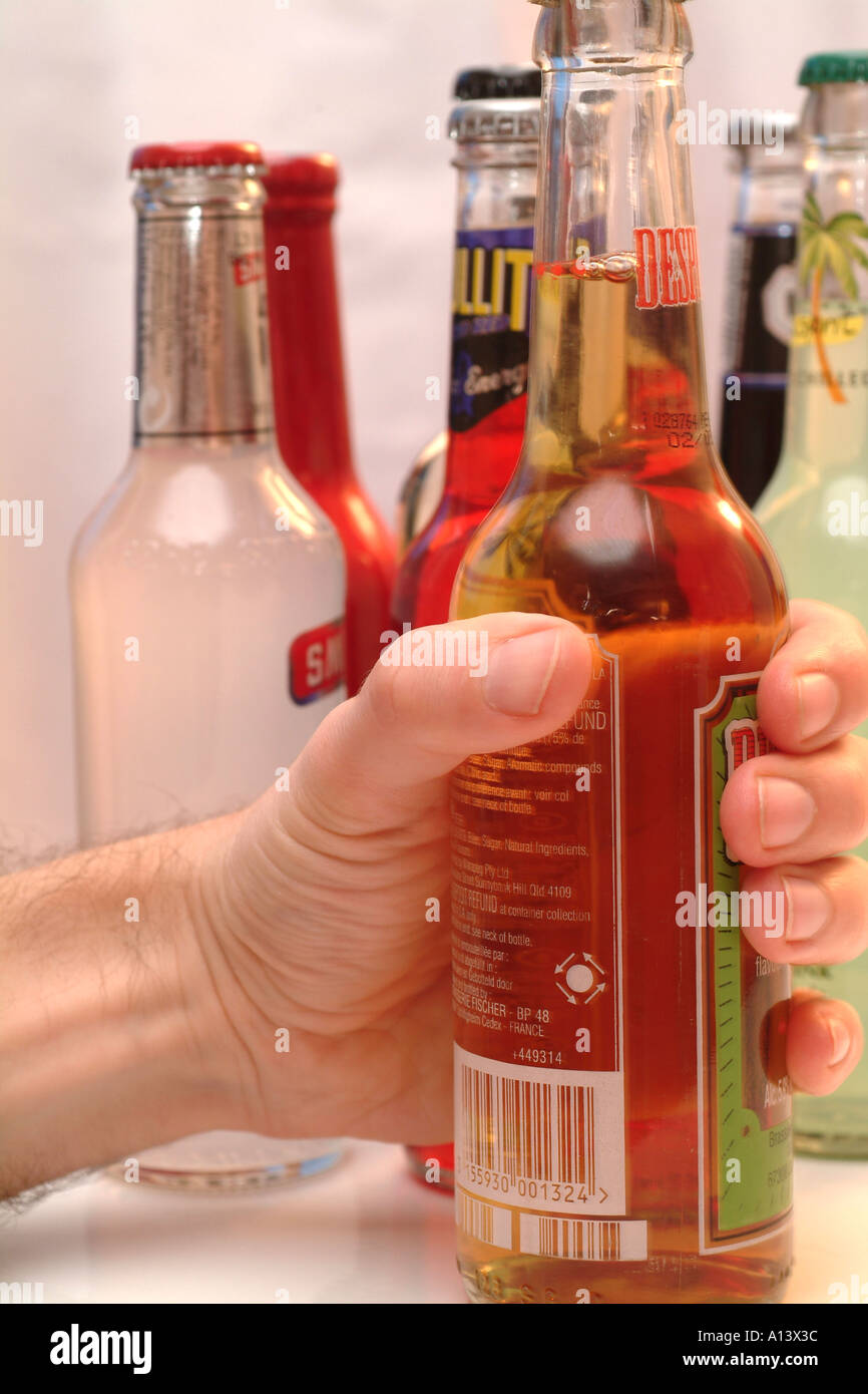 Bottles of alcopops drinks hi-res stock photography and images - Alamy