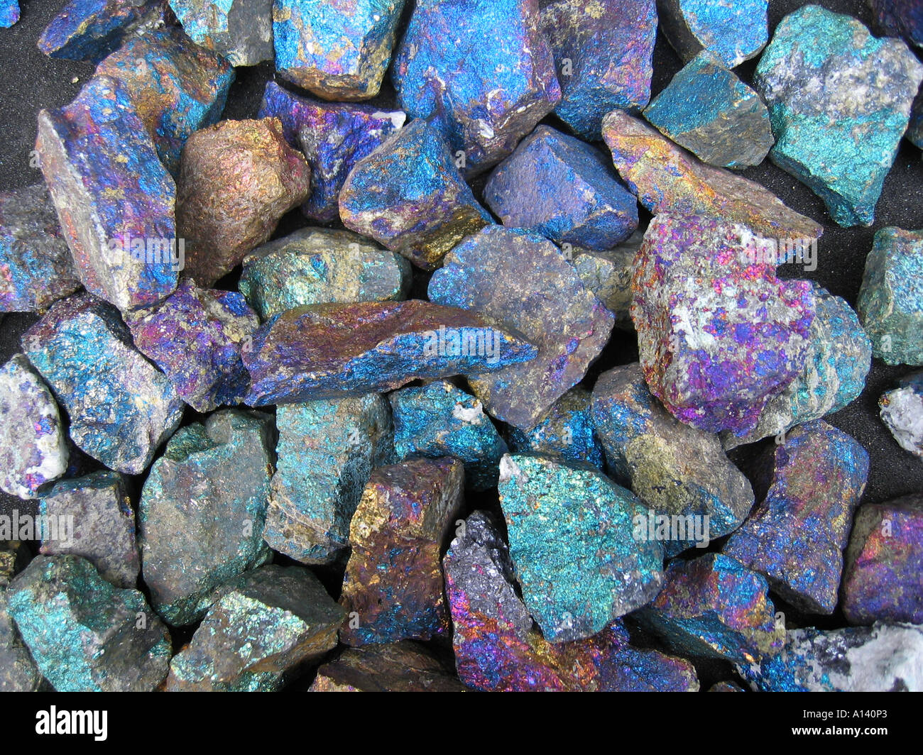 blue mineral stones Stock Photo - Alamy
