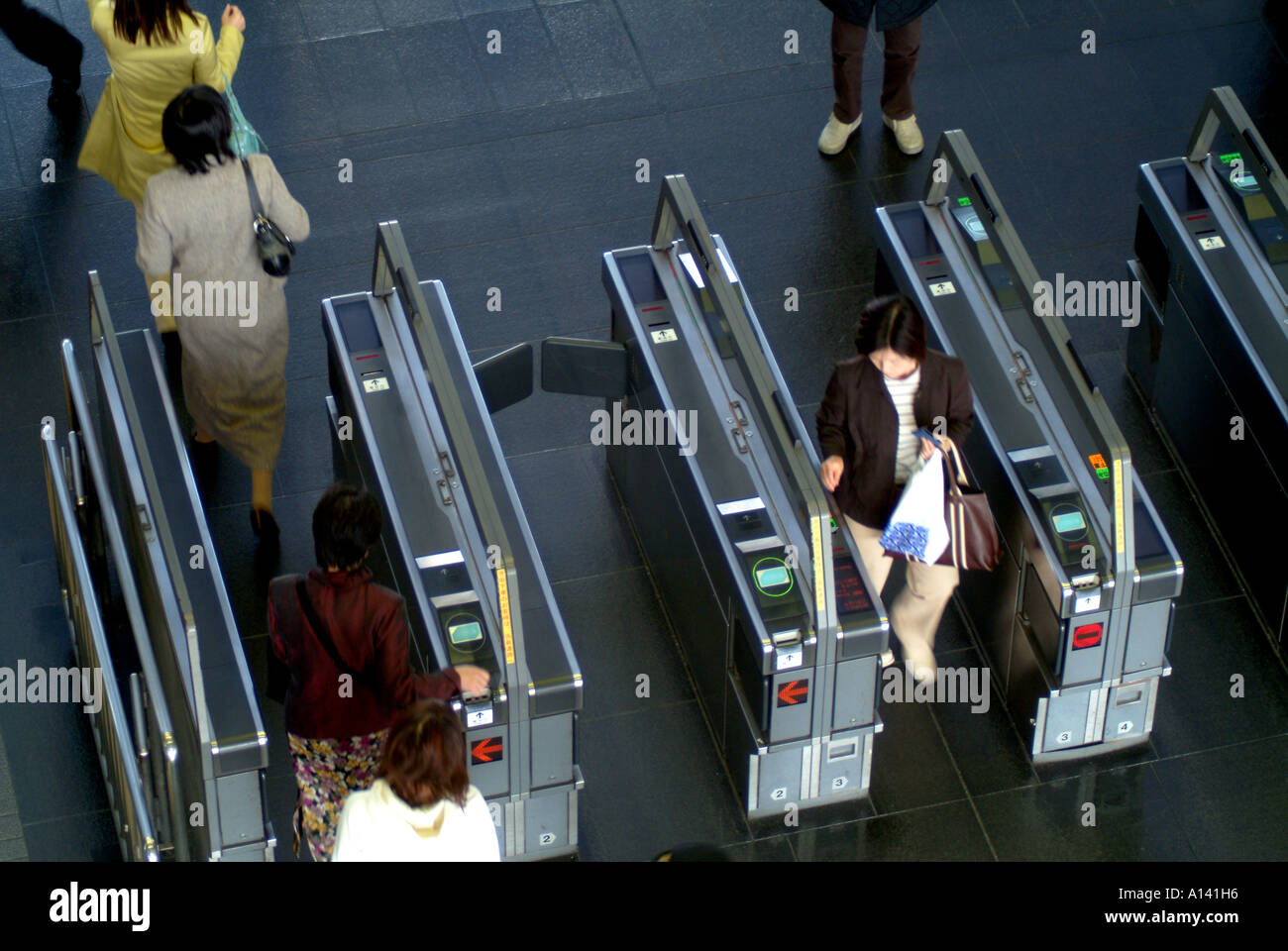 Ticket barrier japan hi-res stock photography and images - Alamy