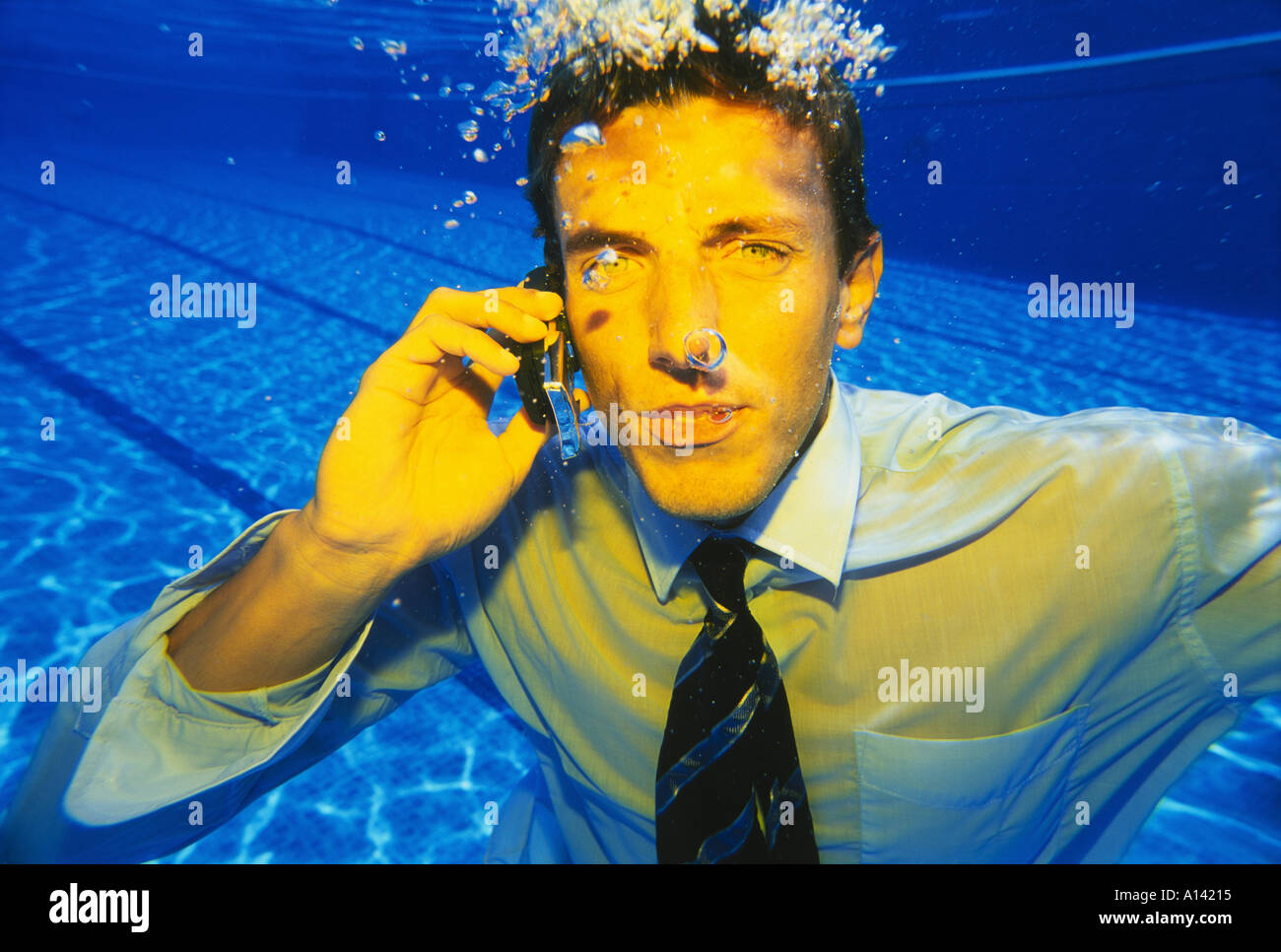 Businessman underwater hi-res stock photography and images - Alamy